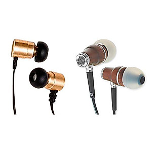 Symphonized on NRG 3.0 Wood Earbuds Wired, in Ear Headphones and MTL Earbuds Dual Driver Heavy Bass Premium in-Ear Noise-isolating Headphones