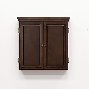 American Legend Traditional Dartboard Cabinet, brown