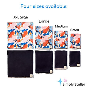 Simply Stellar - Snoods for Dogs, No Flap Ear Wraps for Dogs, Quiet Ears for Dogs, Dog Ear Covers for Bath, Dog Ear Protection, Dog Ear Cover, Dog Snood, Soft Fleece Lining, Set of 2 (Small)