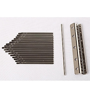 Healifty Kalimba 17 Key Kalimba Keys Parts 17 Note Key Replacement Kit Thumb Piano African Kalimba Keys for DIY Kalimba Mbira Thumb Piano Kalimba Replacement Keys Kalimba Instrument