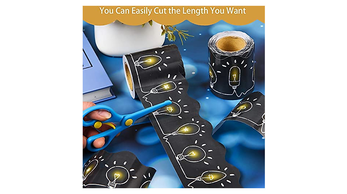 Light Bulbs Bulletin Board Borders - 3 Rolls for Classroom Decor