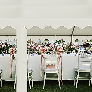PHI VILLA 20'x16' Outdoor Heavy Duty Party Tent Large Commercial Canopy Wedding Event Shelter with Removable Sidewalls & 3 Storage Bags for Patio Outdoor Garden Events, White