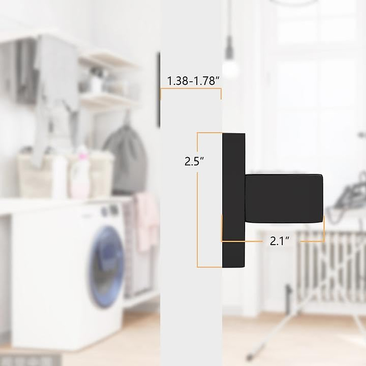 Probrico 4 Pack| Dummy Door Handles in Matte Black, Non-Turning Interior Door Levers, Heavy Duty Reversible Indoor Handles for Closet Pantry