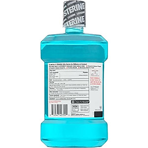 Listerine Cool Mint Antiseptic Mouthwash for Bad Breath, Plaque and Gingivitis, 1.5 L