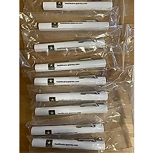 Generic (Pack of 10) U.S. Army Disposable Diagnostic Penlight Medical Nurse Penlight - Batteries Included (White)