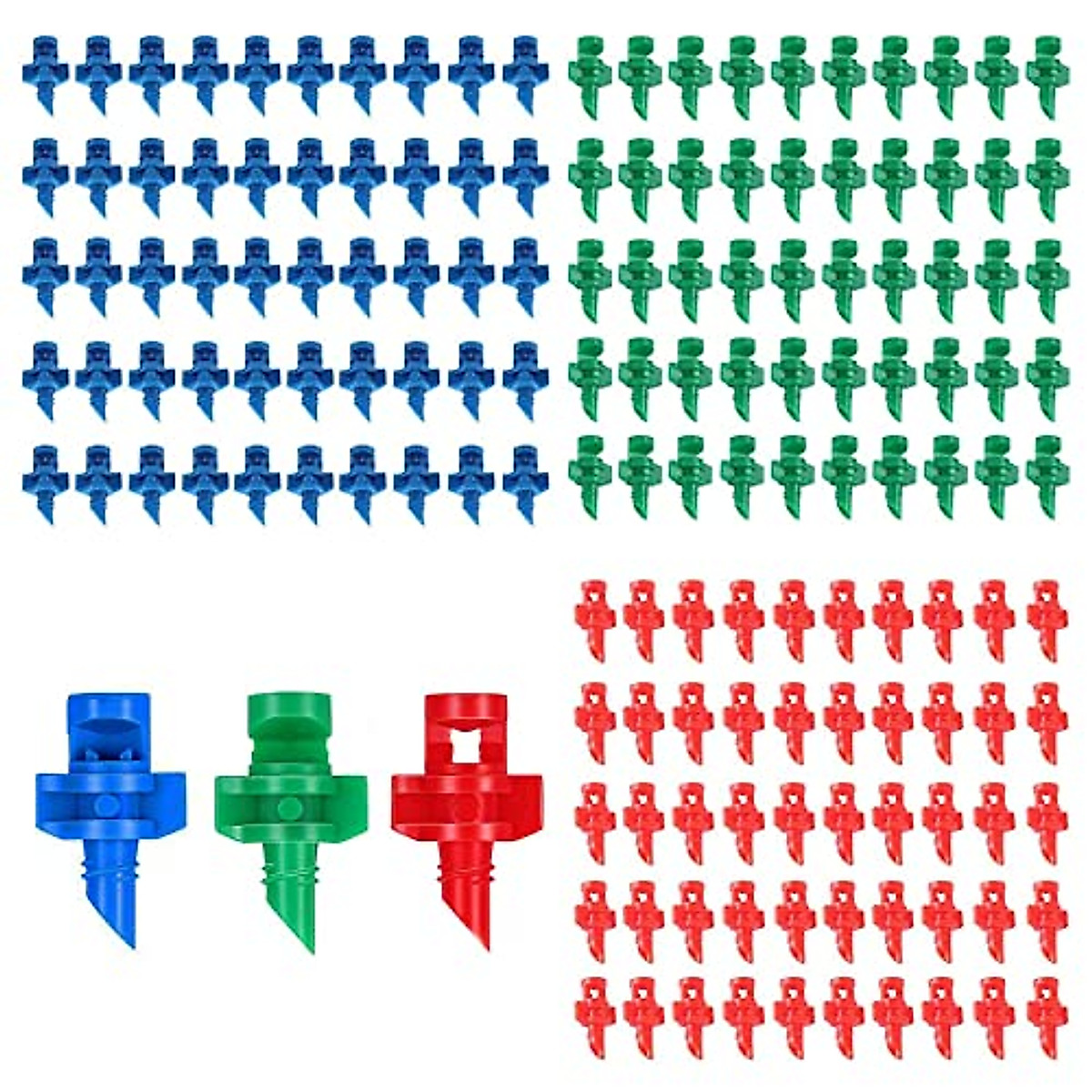 150 PCS Micro Atomizing Garden Sprinkler Sprayer,Garden Lawn Water Spray Misting Nozzle for Plants Irrigation System(90/180/360 Degree)