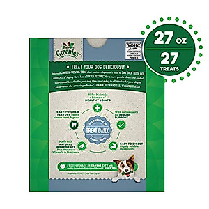 Greenies Aging Care Regular Natural Dental CareDog Treats, 27 oz. Pack (27 Treats)