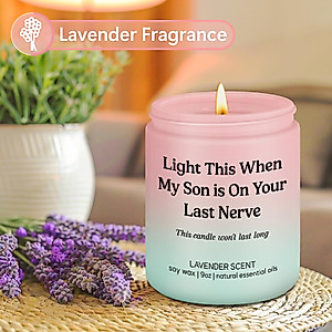 LEADO Scented Candle, Daughter in Law Gifts - Funny Wedding, Birthday, Christmas Gifts for Daughter in Law, Sons Girlfriend, Future Daughter in Law - Daughter in Law Gifts from Mother in Law