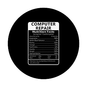 COMPUTER REPAIR Nutrition Facts Sarcastic PopSockets Swappable PopGrip