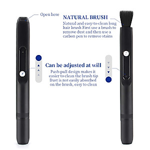 KRX VR Headset & Camera Lens Cleaning Pen and Cloth, Accessories for Oculus Quest/Quest 2/Rift S/Valve Index/PS4 VR Headset Lens Cleaning Kit