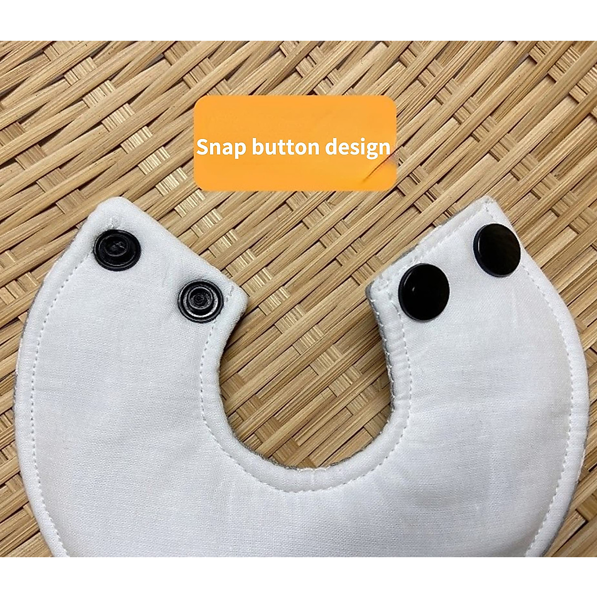 Yu~'s north Bird Collar Anti Bite Elizabethan Recovery Cone, Neck Protector for Feather Plucking, Skin-Friendly Neckwear Full Body Shield Parakeet Conure Cockatiel (Purple, S), white, B2