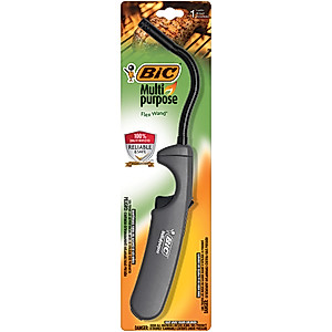 BIC Flex Wand Lighter, Assorted Handle Colors, 10-Pack
