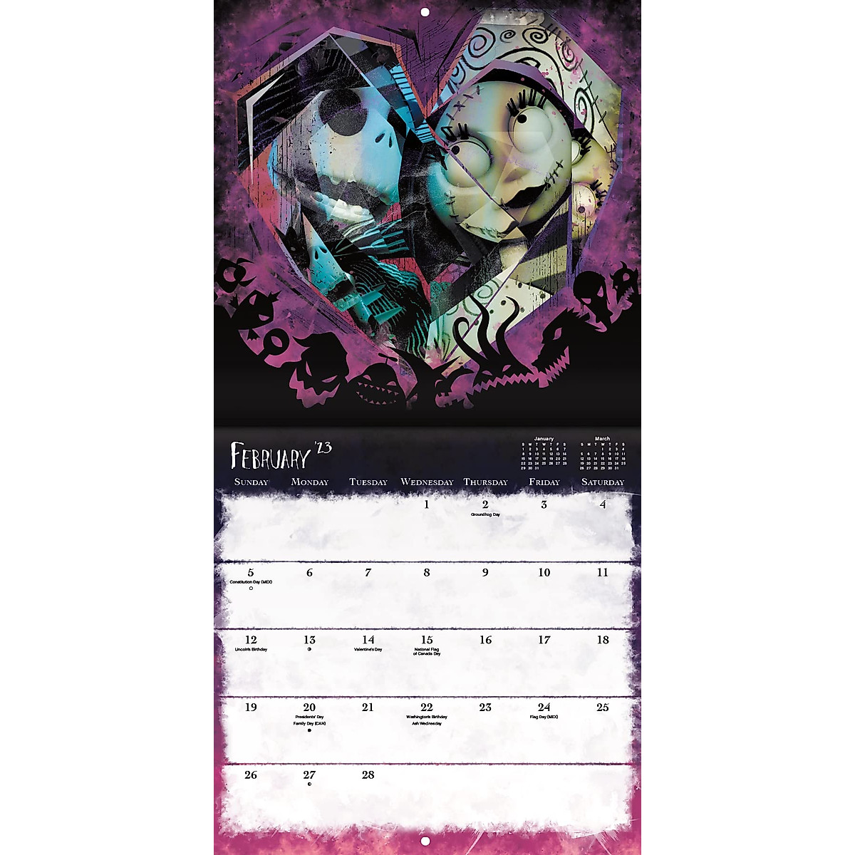 2023 Disney The Nightmare Before Christmas Wall Calendar