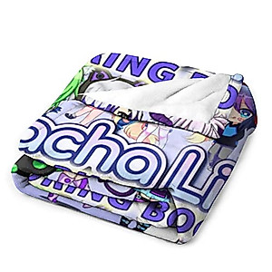 Rwillppycfei Nice Ga-cha and Life Throw Blanket, Flannel Fleece Blankets and Throws for All Seasons, Warm Air Condition Blanket 50"x60"