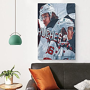 LIMB Jack Hughes Sports Player HD Posters and Prints for Home Decor Wall Art Canvas Decoration 16x24inch(40x60cm)