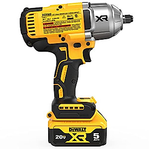 DEWALT 20V MAX XR 1/2 in. High Torque Impact Wrench with Hog Ring Anvil Kit (DCF900P2)