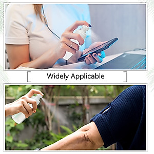 36 Pcs Small Spray Bottle 3.4 Oz/ 100 ml PETG Fine Mist Spray Bottles Hair Leak Proof Travel Size Spray Bottle Cute Mini Empty Cosmetic Refillable Travel Containers for Perfume with 40 Labels