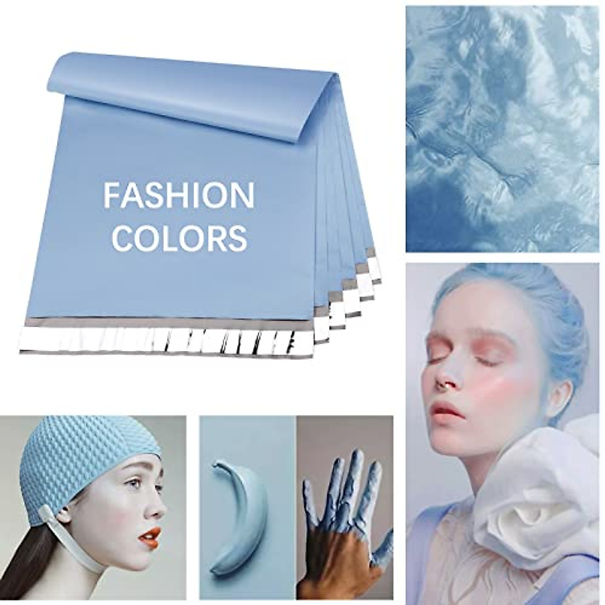 Metronic Poly Mailers 10x13 100 Pcs | Medium Size Shipping Bags for Clothing | Large Poly Mailer Bags, Shipping Envelopes, Mailing Bags for Small Business ,Waterproof and Tear-Proof Poly Bags Blue