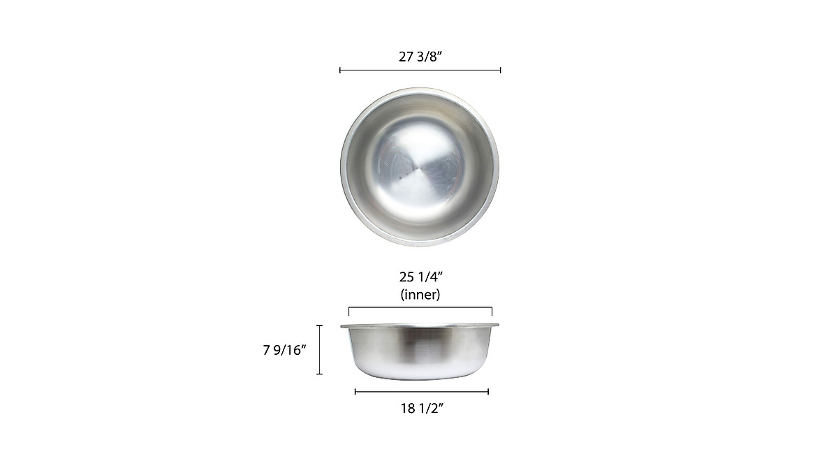 Thunder Group 27" Aluminum Basin - Durable & Stylish