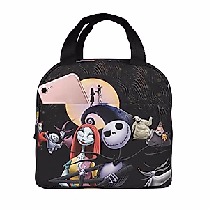 Halloween Christmas Insulated Lunch Bag Portable Cooler Lunch Box Reusable Leakproof Thermal Tote Bag for Men Women Travel/Picnic/Work