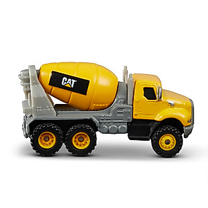 CAT Construction Toys Construction Die Cast Metal 3 Pack Vehicles - Dump Truck/Cement Mixer/Grader for Ages 3+