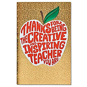 American Greetings Teacher Thank You Card (Creative and Inspiring)