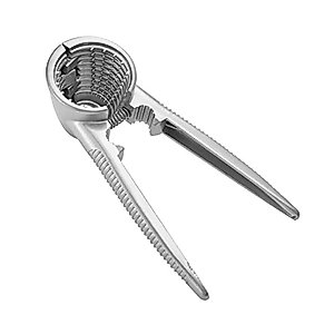 Multipurpose Tool 1pc Walnut Pine Cone Clip Walnut Shell Opener Walnut Pliers Seafood Crab Tongs Shell Shucker Household Nut Nut Opener Silver Aluminum Alloy Peeler Pecans