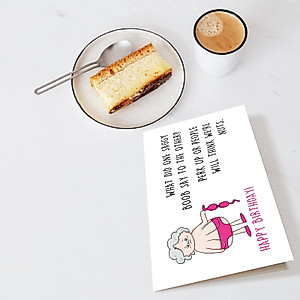Chenive Hilarious Birthday Card for Her, Rude Birthday Card for Women, Happy 50th 60th 70th Birthday Card for Female Friend