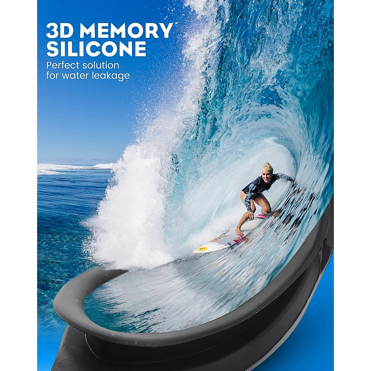 Victoper Adjustable Swim Goggles 2 Pack, Anti Fog&UV Swimming Goggles for Audlt, No Leaking Swim Glasses for Men Women Youth