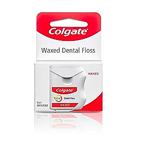 Colgate Waxed Dental Floss For Improved Mouth Health - Pack of 6 (25Mtr Per Pack)