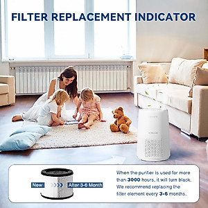 VENDFO Air Filter Replacement Standard Version for VF10, H13 True HEPA Air Cleaner Filter, 4 Pack