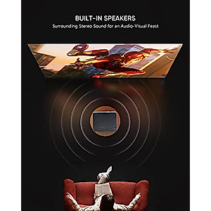 5G Mini Projector Portable with WiFi and Bluetooth, 6500 Lumens 1080P HD Movie Projector for iPhone, Laptop, PS5, XOBX, Fire Stick