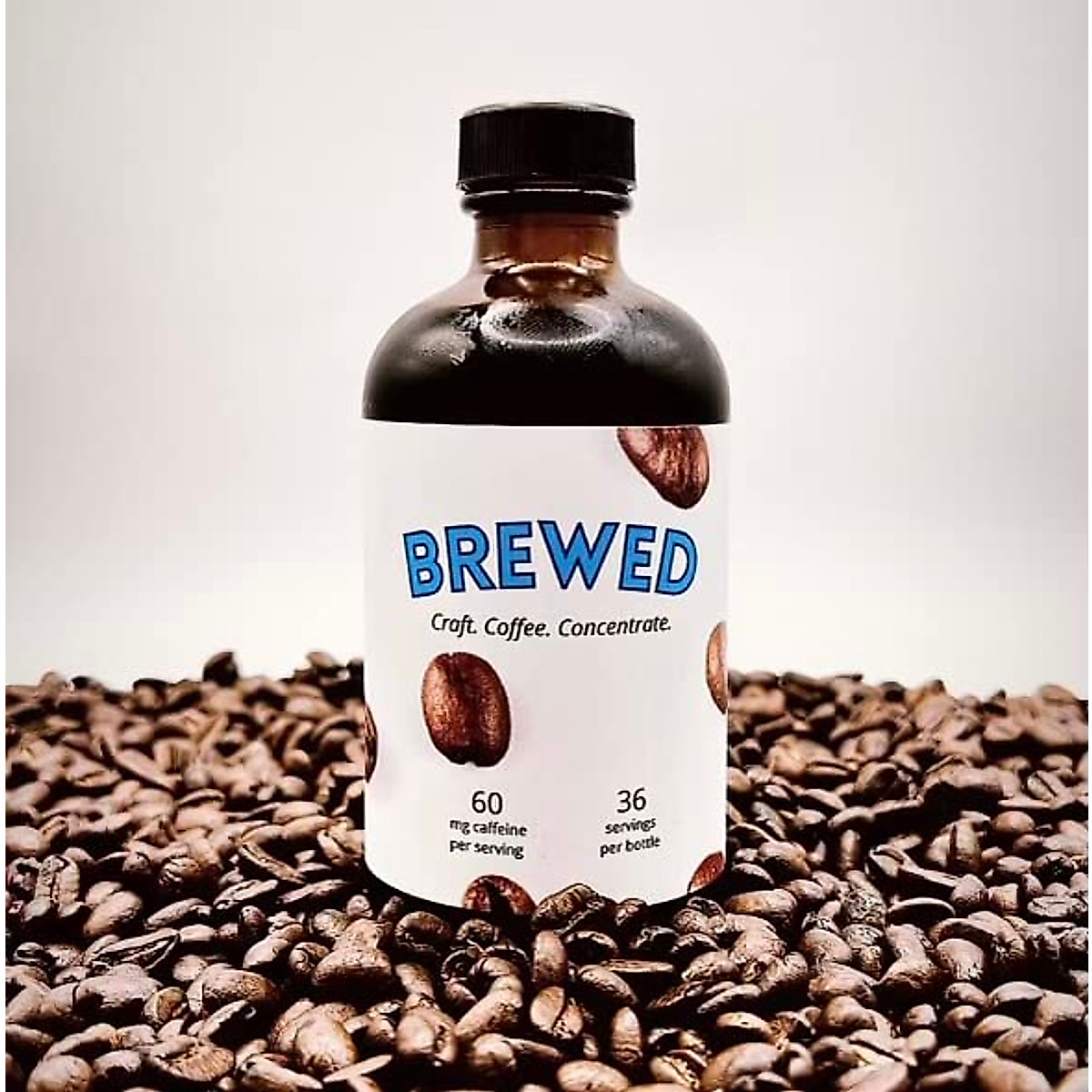 Brewed Coffee Concentrate, Cold Brew, Iced Coffee, Arabica Coffee, Espresso, 30x Liquid Coffee Concentrate, Instant Coffee Alternative, 36 cups per Bottle, Espresso Shot, Caffeine Shot