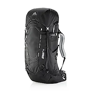 Gregory Mountain Products Denali 75 Liter Alpine Backpack, Basalt Black, Large