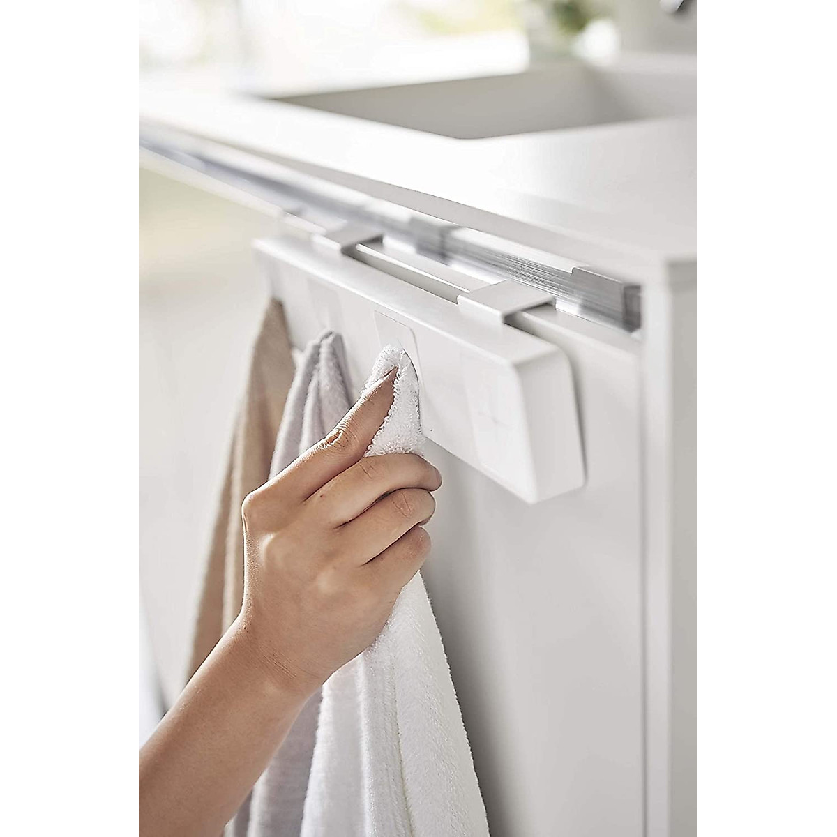 Yamazaki Home Tower Self Adhesive Towel Holder - Abs Plastic