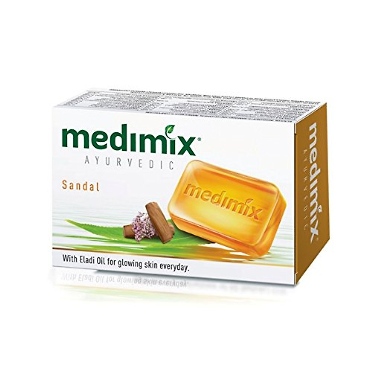 MEDIMIX Herbal Ayurvedic Soap With 18 Herbs Healthy Skin 75g. /(3pcs. With sandal and eladi oils) by Medimix