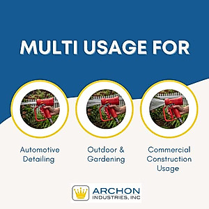 ARCHON Industries RTB16-SB Mini Rear-Trigger Spray Nozzle, Stainless, Black Cover, 5 gal