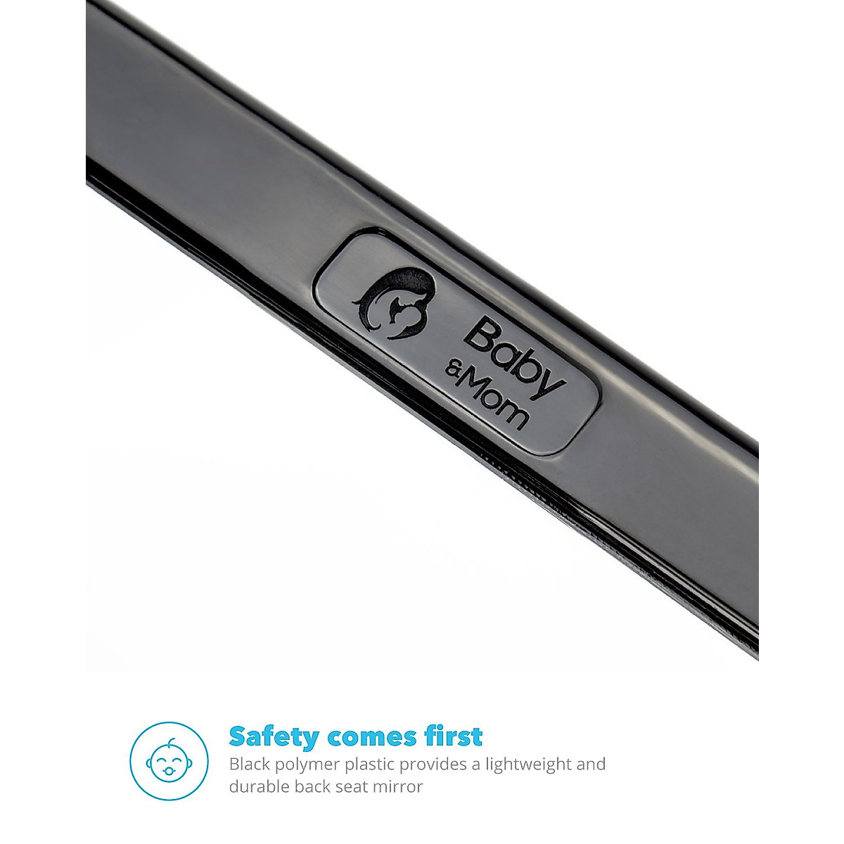 Baby & Mom Rear View Baby Car Seat Mirror - Wide Convex Shatterproof Glass - Fully Assembled - Car Mirriors Baby - car sear mirror - baby girl mirror car - back mirror baby car seat