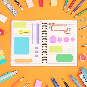 INFUNLY Bookmark Metal Journal Stencil 4X7" Stainless Steel Painting Stencils Kit Metal Frame Drawing Stencil Templates for DIY Engraving Painting Scrapbooking