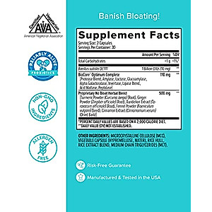 Zenwise No Bloat - Probiotics, Digestive Enzymes for Bloating and Gas Relief | Ginger, Dandelion, and Cinnamon to Improve Digestion - 60 Count
