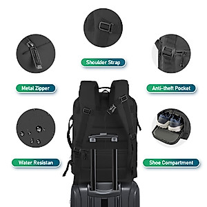 Carry On Backpack, Large Travel Backpack, Extra Large Expandable 40L Airline Approved Business Travel Backpack, Anti Theft Waterproof Luggage Backpack With USB Port Computer Backpack For Men & Women