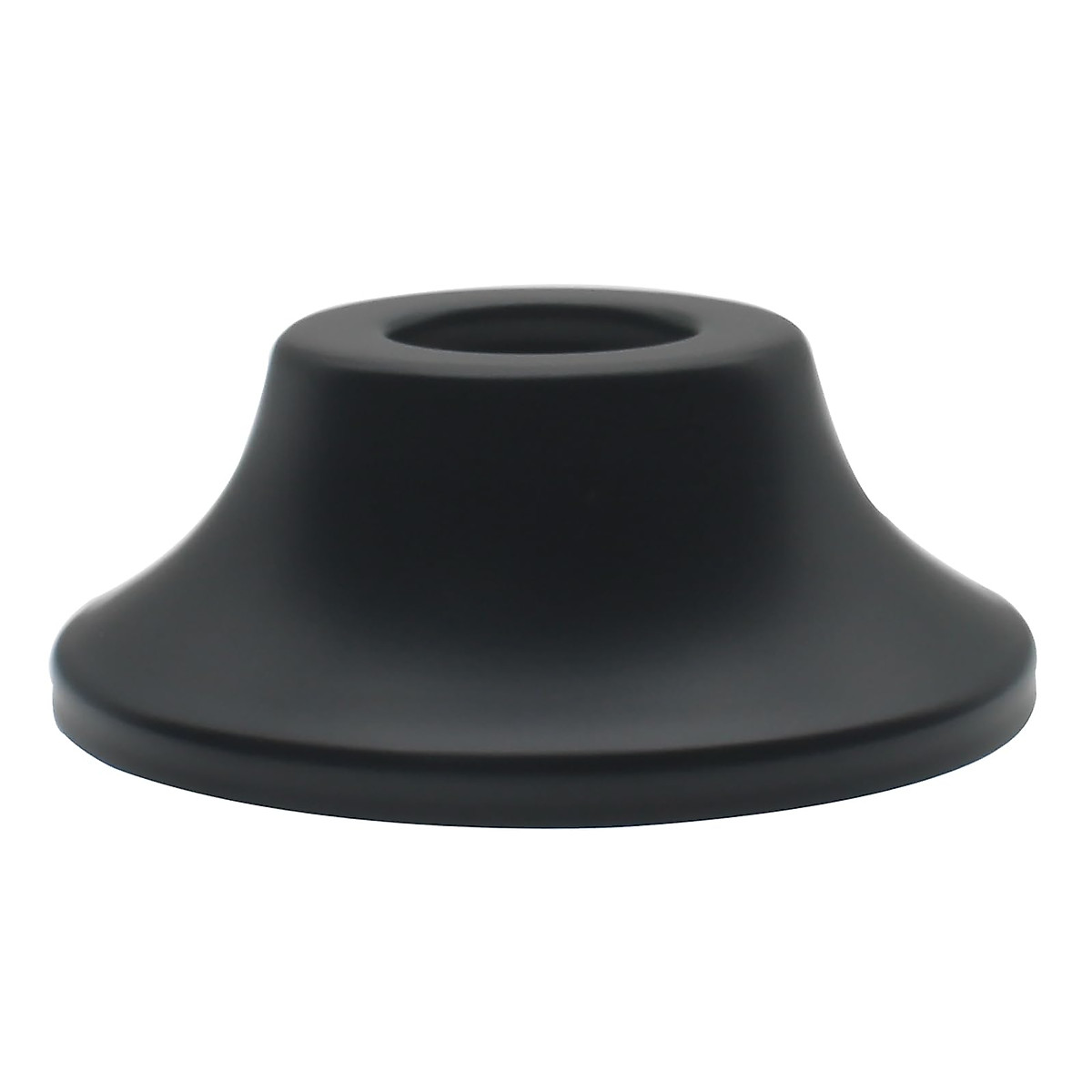 GWYAN 1Pcs Matt Black Steel Tapered Flange Cover Bell Flange Cover Suitable for Faucet or Pipe Decoration