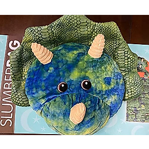 Golden Pyramids Hugfun Kids Animal Bag (Green Triceratops)