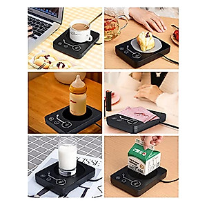 Coffee Mug Warmer - Coffee Warmer for Desk 2-12 Hrs Timer Auto Shut Off - Electric Cup Warmer with 3-Temperature Settings (Up to 170℉/75°C) - Beverage Warmer for Office & Home Use