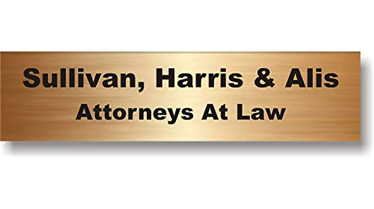 Custom Laser Engraved 2x8 Name Plates - Choose Color