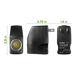 Cellet AC to DC 12V Output Converter. AC/DC Power 110V- 120V AC to 12V DC Car Cigarette Lighter Power Converter. AC to DC Female Adapter (Not for Air-Pump, Compressor, Vacuum Cleaner)