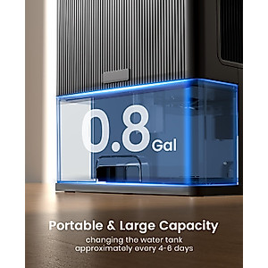 Dehumidifier For Bedroom (1000 sq. ft),95 OZ Water Tank, Portable Small Dehumidifier For Rv,Garage Dehumidifier