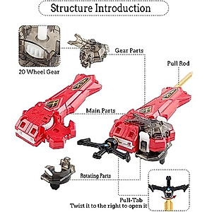 Battling Tops Burst Battle B-188 Guilty Longinus Kr MDS-2 Gyro Toys for Kids with B-184 Custom Bey Launcher (B-200)