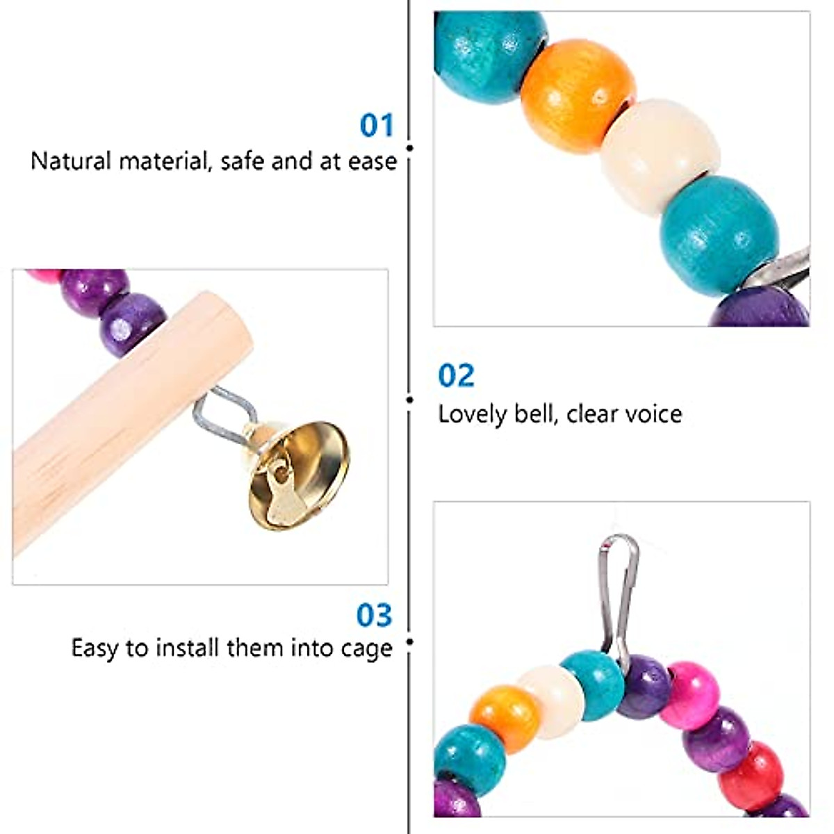 YARNOW Wooden Toys Indoor Hammock Indoor Hammock Climbing Toys 2 Pcs Wooden Bid Swings Bid Limbing Swing Ng Swing Swing Toys Toys Olof Paot Bird Toy Bird Toy Bird Toy Indoor Swing