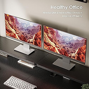 Shahoo Electric Standing Desk with Monitor Shelf, 55 x 24 Inches Height Adjustable Corner Table, Computer Workstation with Cup Holder and Hook for Home Office, Black, 55x24 Inch